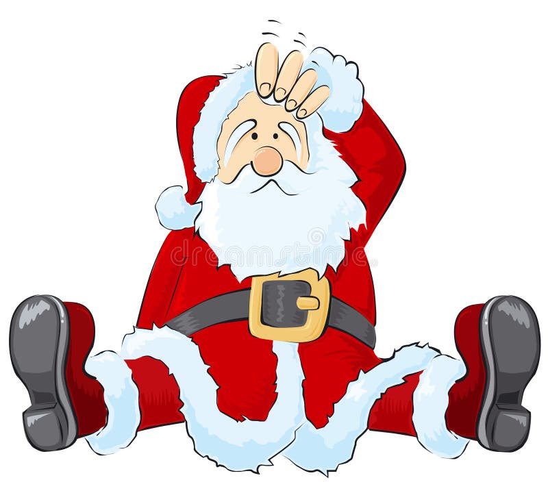 Santa Thinking Stock Illustrations – 940 Santa Thinking Stock ...