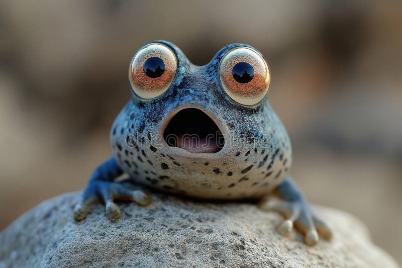 Confused and Shocked Frog Ai Photo Stock Illustration - Illustration of ...