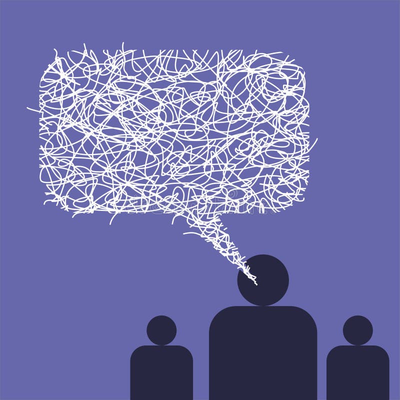 Chaotic Speech Bubbles from a Group of People Stock Vector ...