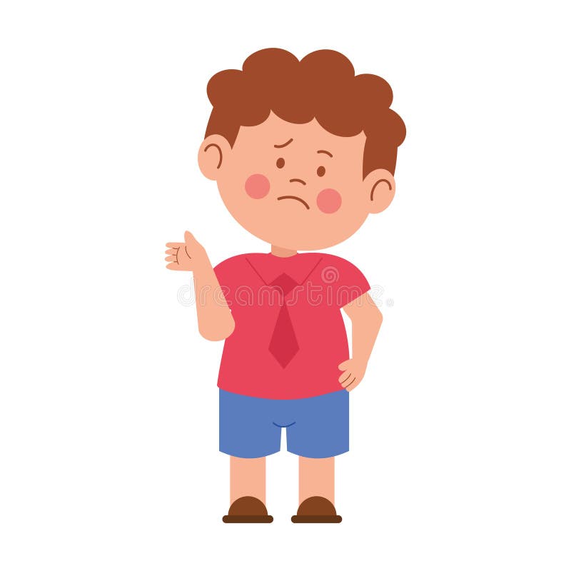 Confused Student Thinking Learning Education Questioning Stock Vector ...