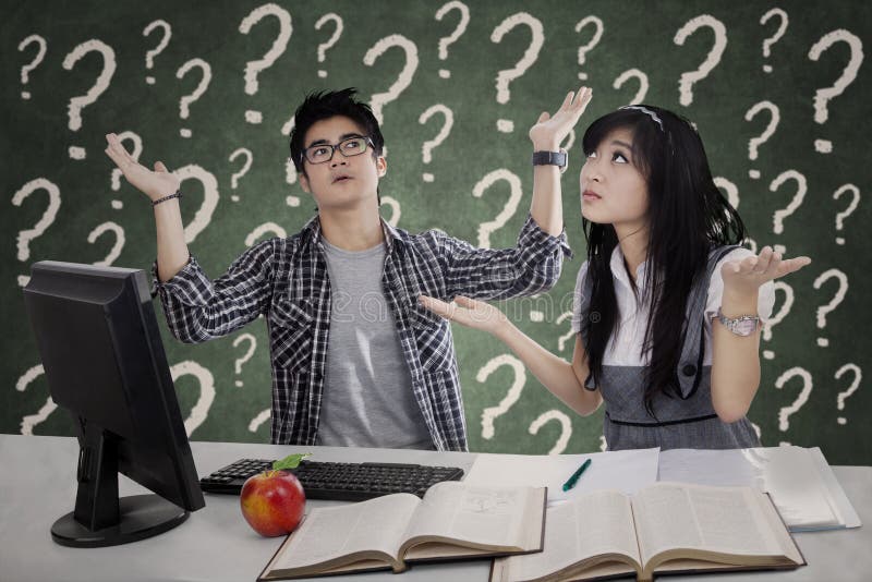 Young Women University Student Confused Stock Photos - Free & Royalty ...