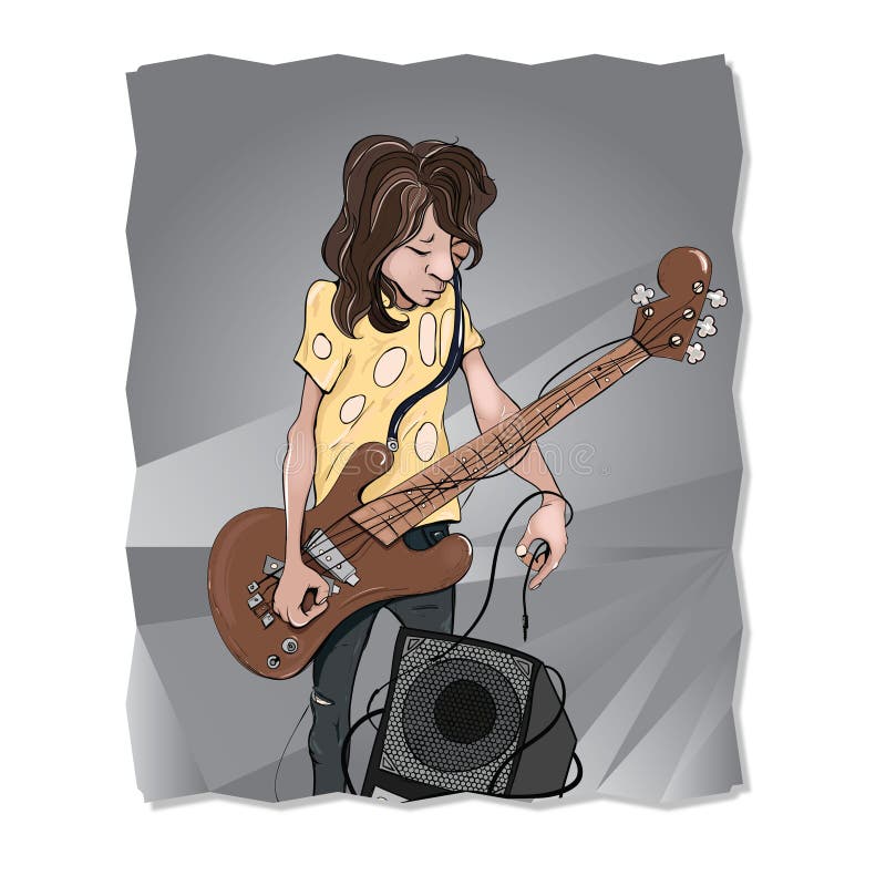 Confused and Tangled Musician Stock Illustration - Illustration of ...