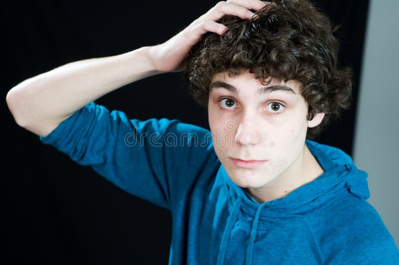 Confused teen boy stock photo. Image of exprestion, confusion - 29206284