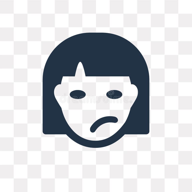Confused Vector Icon Isolated on Transparent Background, Confuse Stock ...