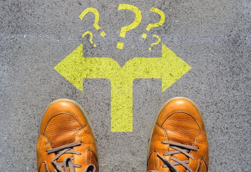 Confused Which Way To Go or Choose Direction Concept Stock Image ...