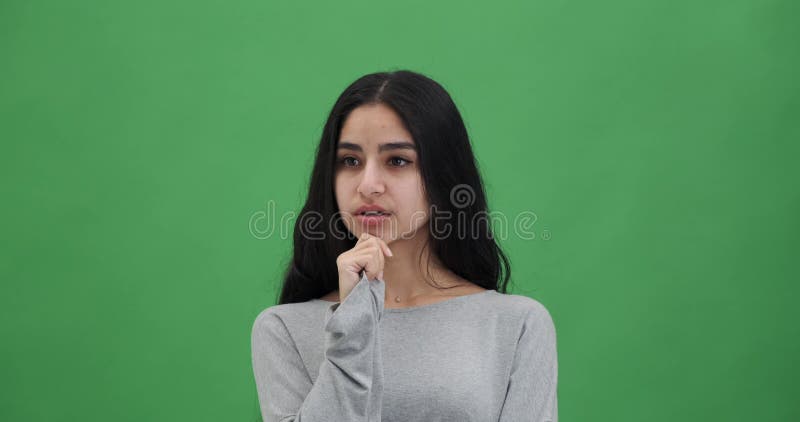 Confused Woman Thinking for a Solution To Her Problem Stock Footage ...