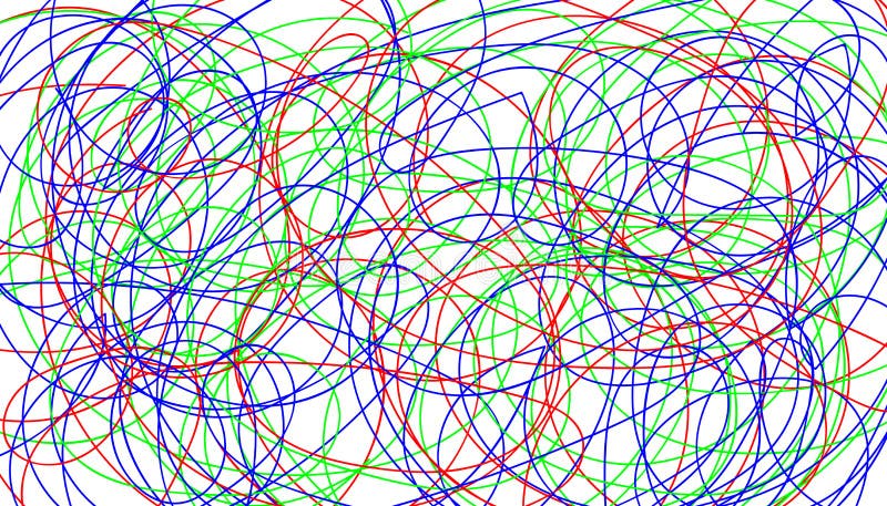 Confusing Background, Complex Pattern, Doodle Backdrop Stock Vector ...