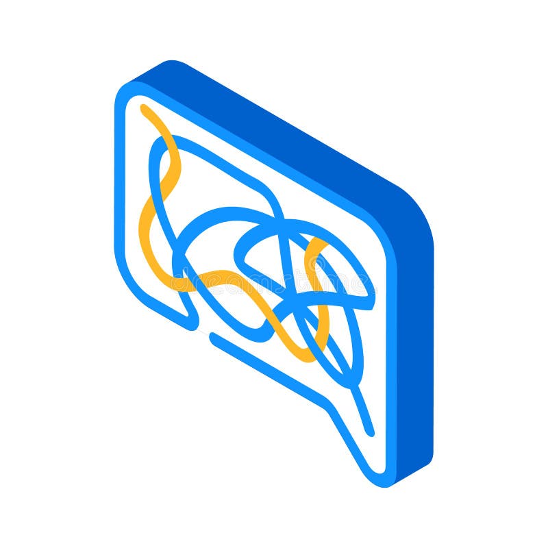 Confusing Dialogue Isometric Icon Vector Illustration Stock Vector ...