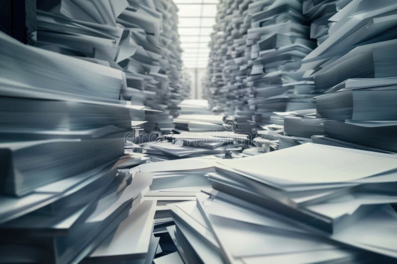 Confusing Documents Stacked Up Stock Image - Image of documents, jumble ...