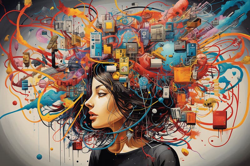 Confusing and Overthinking, Overthinker S Mind, Abstract Impressions of ...