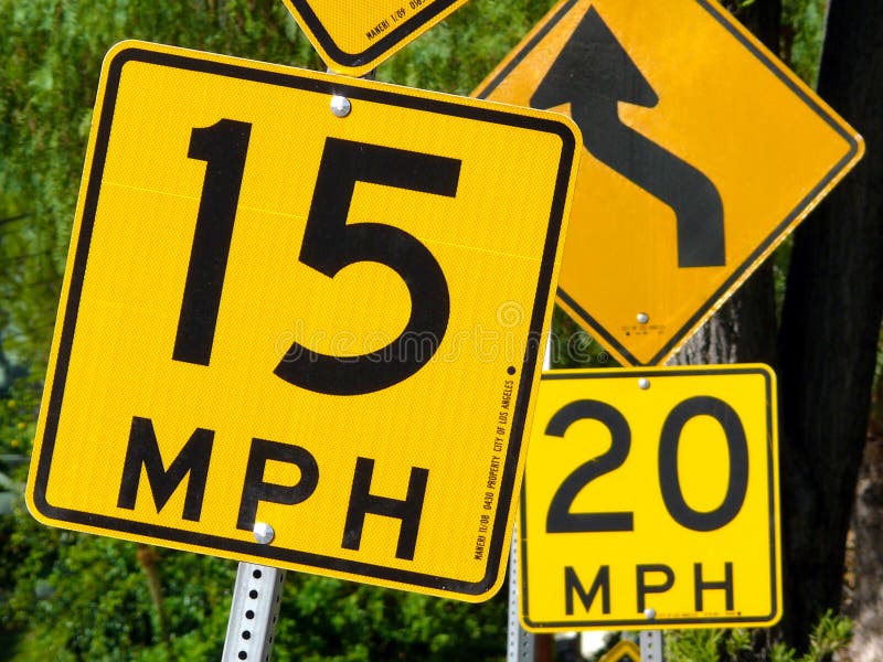 Confusing Speed Limit Signs Stock Image - Image of disagreeing, signs ...