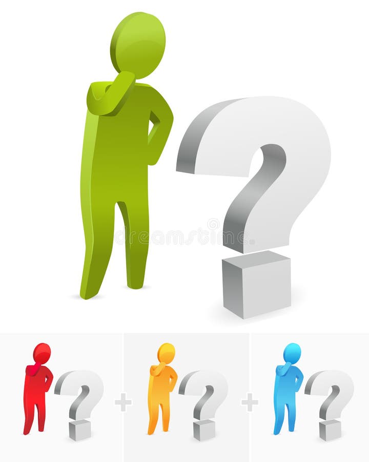 Confusion stock illustration. Illustration of thinking - 16701599