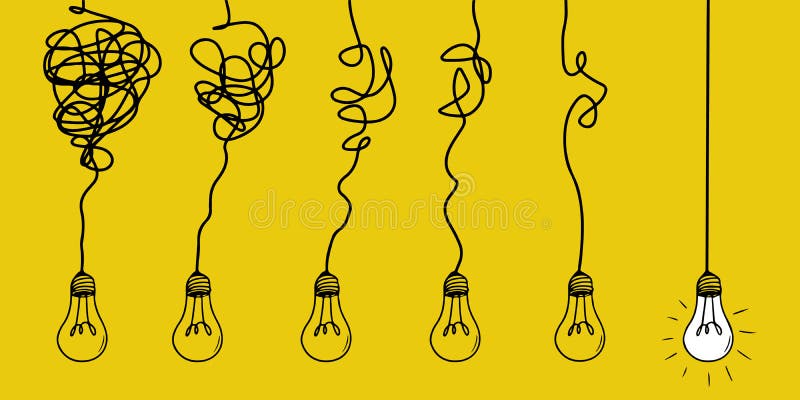 Confusion Clarity or Path Vector Idea Concept. Simplifying the Complex ...