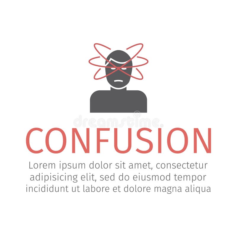 Confusion. Dizziness Vector Icon. Vector Sign for Web Graphic. Stock ...