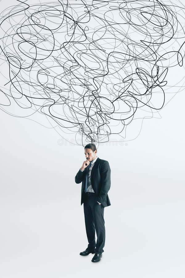 Confusion and Doubt Concept Stock Image - Image of challenge, drawing ...