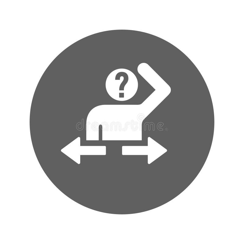 Confusion Icon. Line, Outline Symbol Stock Illustration - Illustration ...