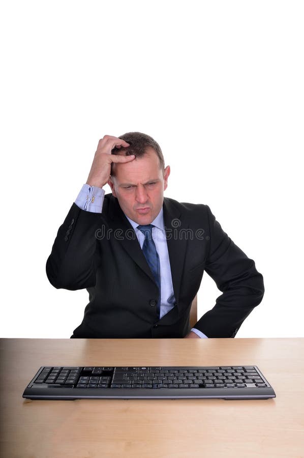 Confusion stock image. Image of businessman, keyboard - 31545427