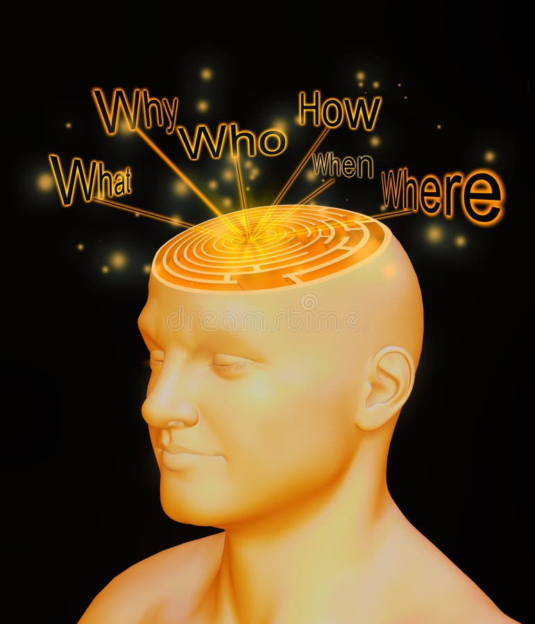 Confusion, Searching Answer Stock Illustration - Illustration of ...