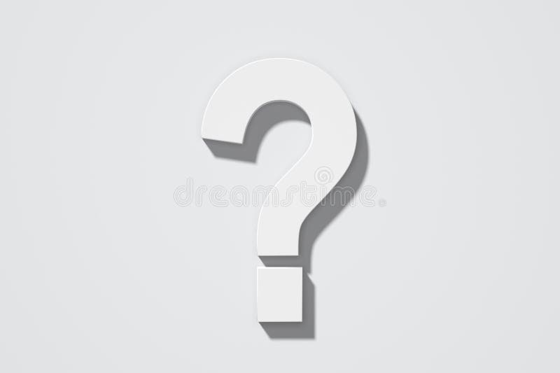 Confusion, Uncertainty, Solution or Problem Concepts. White Question ...