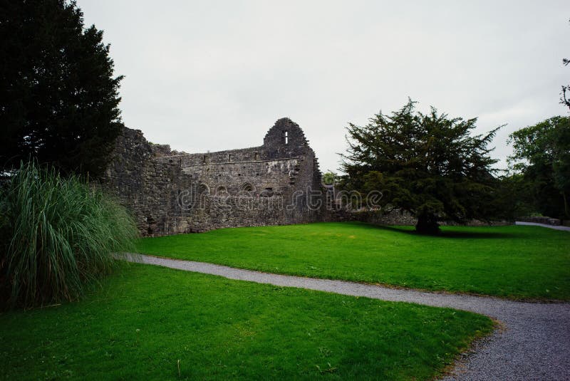 Cong Abbey in the Region of Galway, Ireland. Stock Image - Image of ...