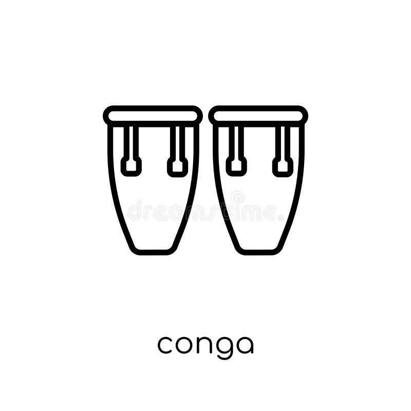 Conga Icon from Collection. Stock Vector - Illustration of instrument ...