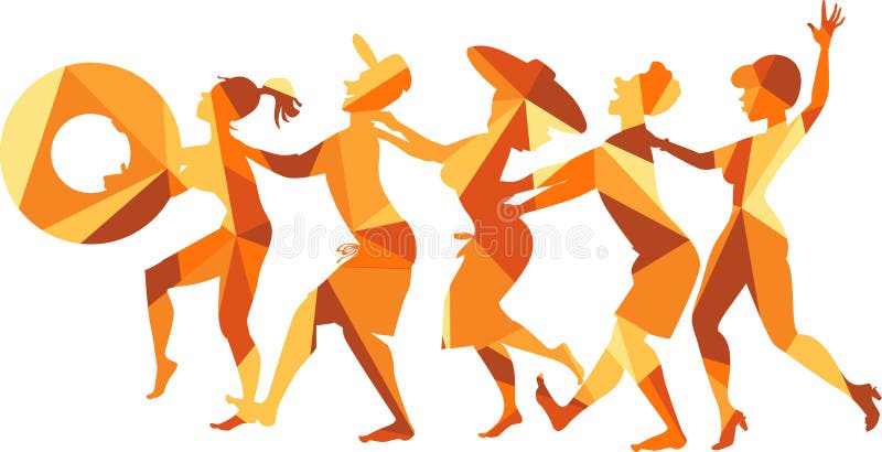 Party Conga stock vector. Illustration of nostalgic, celebration - 56210125