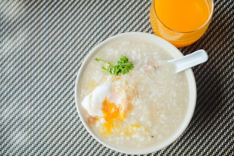 Classic Hong Kong Congee Served in Local Cafe Stock Image - Image of ...