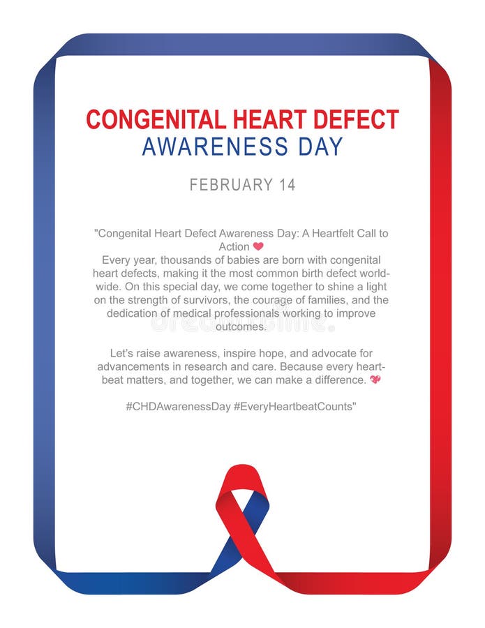 Congenital Heart Defect Awareness Week. February 7-14. Holiday Concept ...