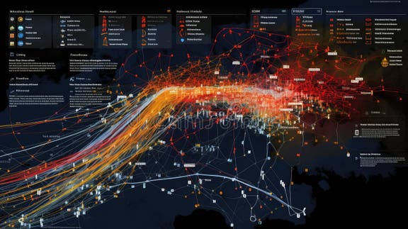 Congestion highway data stock illustration. Illustration of ...