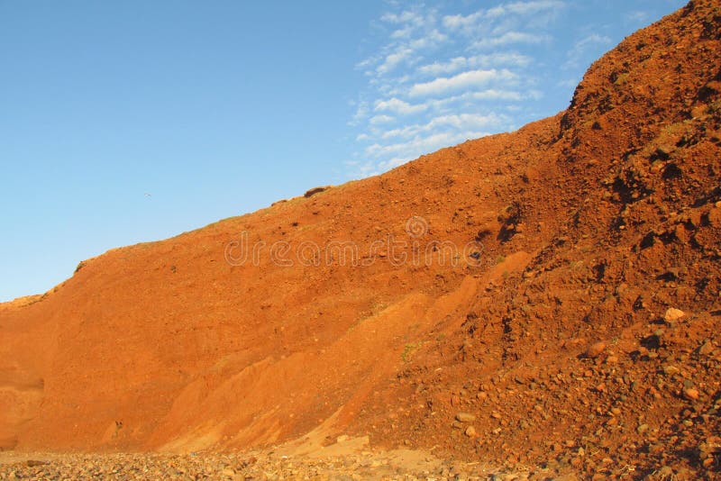 Conglomerato Rosso Del Fango E Della Roccia Immagine Stock - Immagine ...