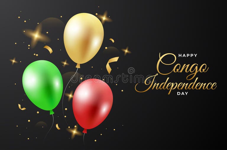 Congo Independence Day Design Illustration Collection Stock Vector ...