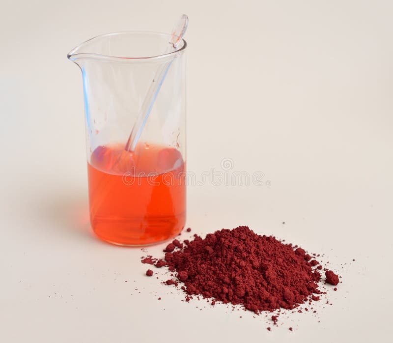 Congo Red is an Organic Compound, it is an Azo Dye Stock Image - Image ...