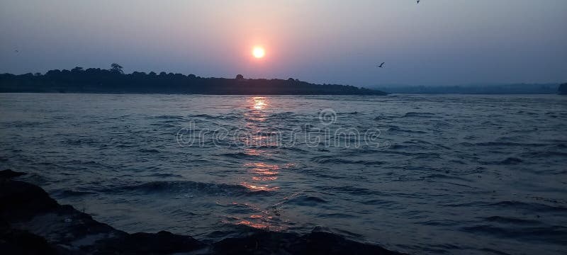 Congo river sunset stock photo. Image of evening, majestic - 388150650
