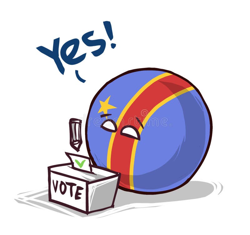 Congo voting yes stock illustration. Illustration of insert - 134203794