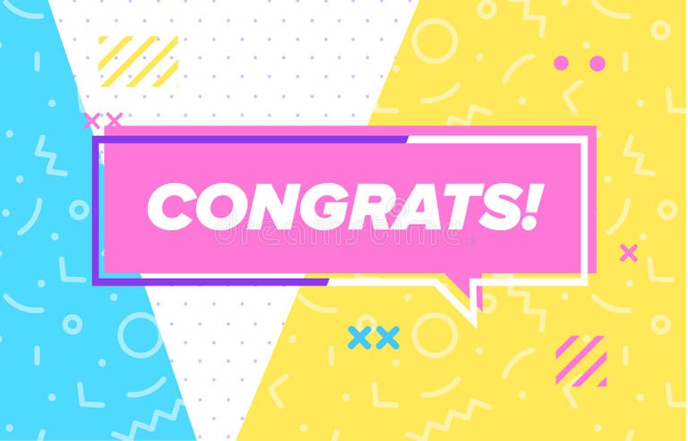 Presentation Congrats Stock Illustrations – 776 Presentation Congrats ...