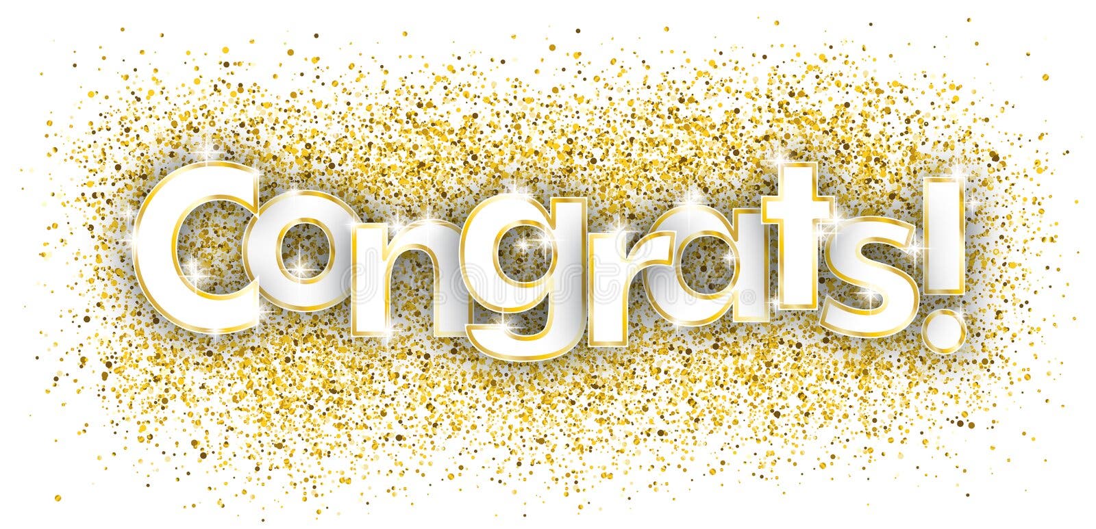 Congrats Confetti Hearts stock vector. Illustration of paper - 86293600