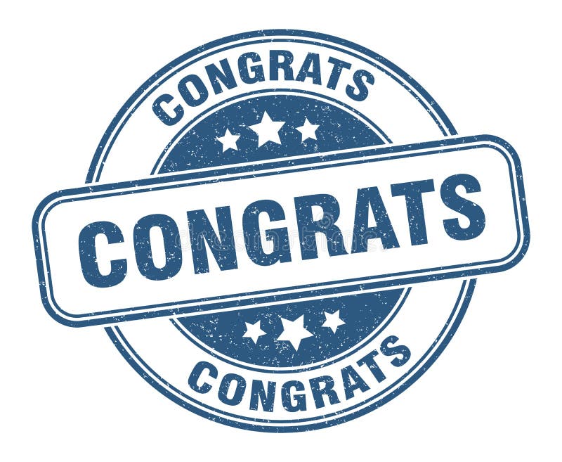 Congrats Stamp. Congrats Label. Round Grunge Sign Stock Vector ...