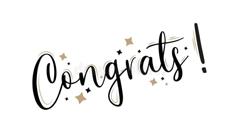 Congrats. Congrats Text Vector. Congratulations Collection Stock Vector ...