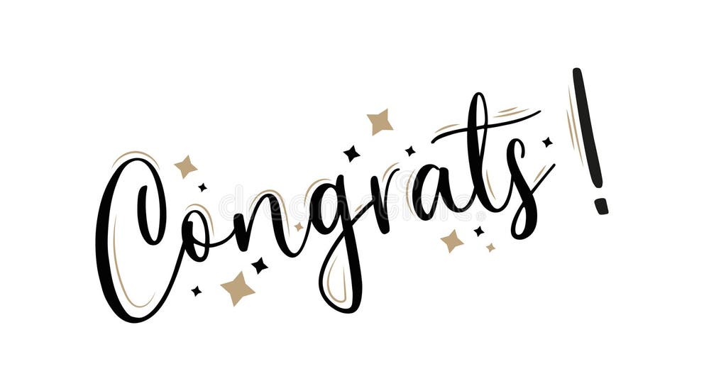Congrats. Congrats Text Vector. Congratulations Collection Stock Vector ...