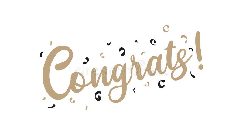 Congrats. Congrats Text Vector. Congratulations Collection Stock Vector ...