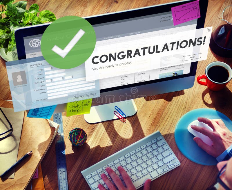 Congratulation Achievement Admiration Victory Concept Stock Photo ...