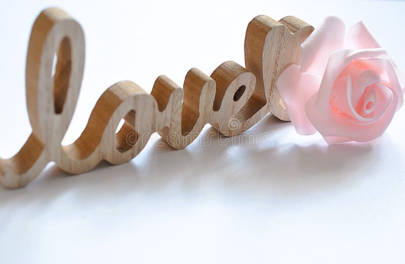 Love write with rose stock illustration. Illustration of produce ...