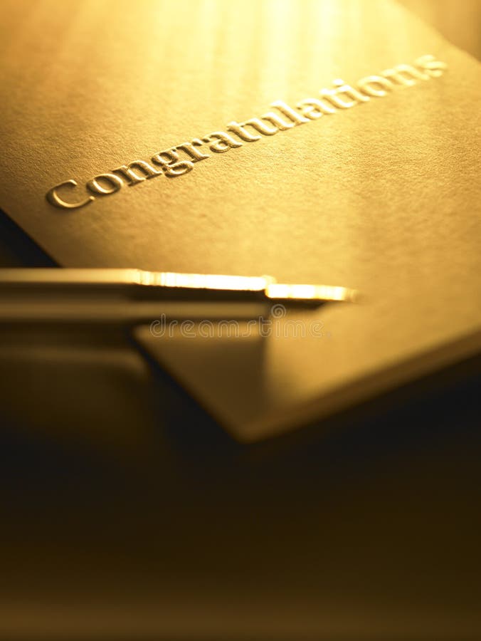 Congratulation card stock photo. Image of notepaper, communication ...