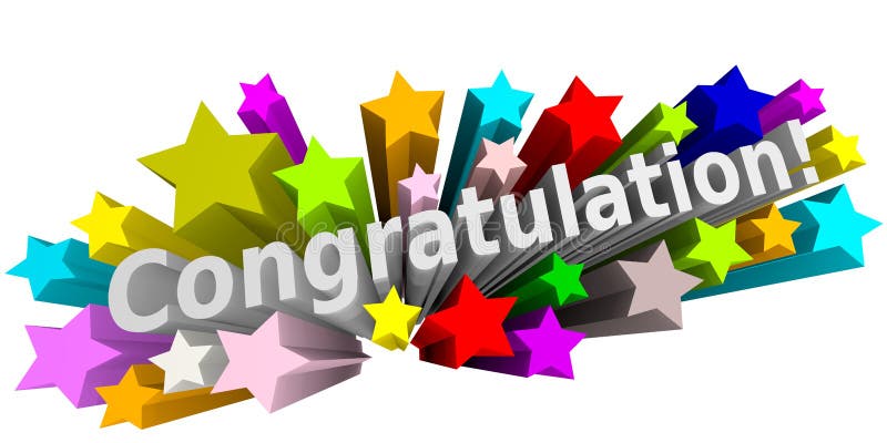 Congratulation 3d image stock illustration. Illustration of party ...