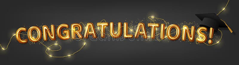 Congratulations Gold Letters Stock Illustrations – 1,274 ...