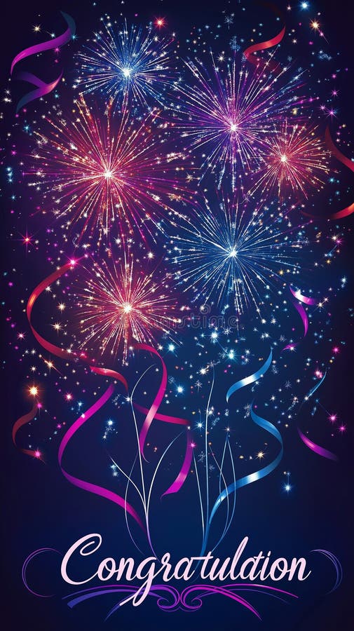 Congratulation Greeting Cards Theme, Nice Style Stock Image - Image of ...