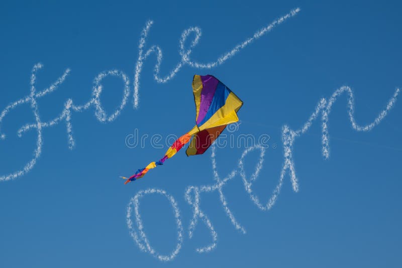 Kite in a bright blue sky stock image. Image of light - 76148899