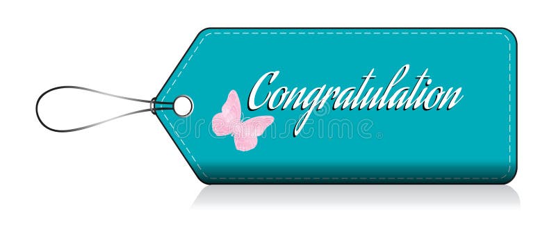 Congratulation, Label Quotes Tag Stock Vector - Illustration of sign ...