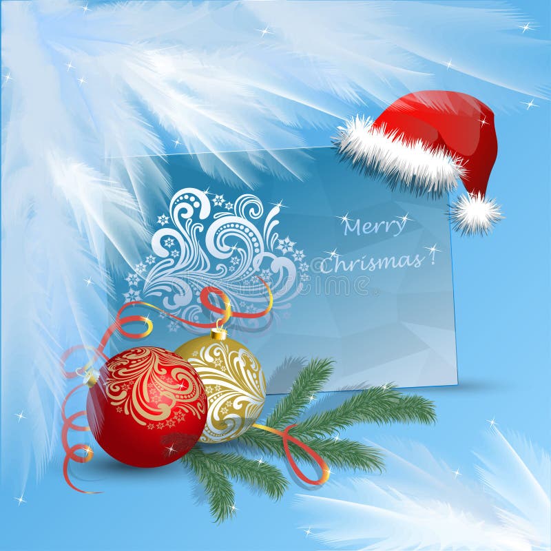 Congratulation Merry Christmas, Happy New Year. Stock Vector ...