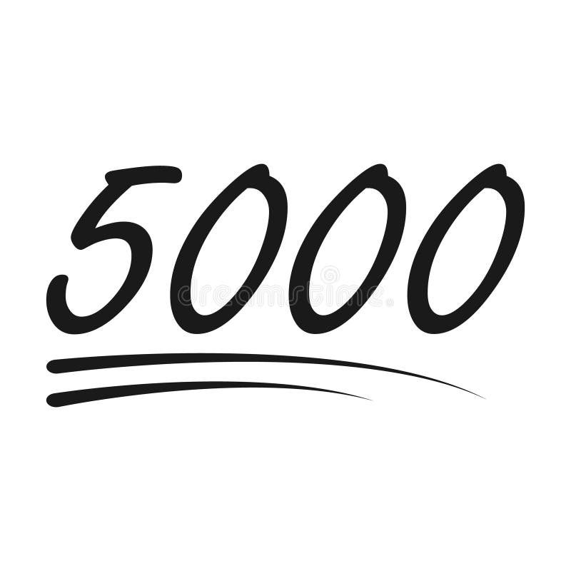Number 5000 stock illustration. Illustration of arabic - 48451786